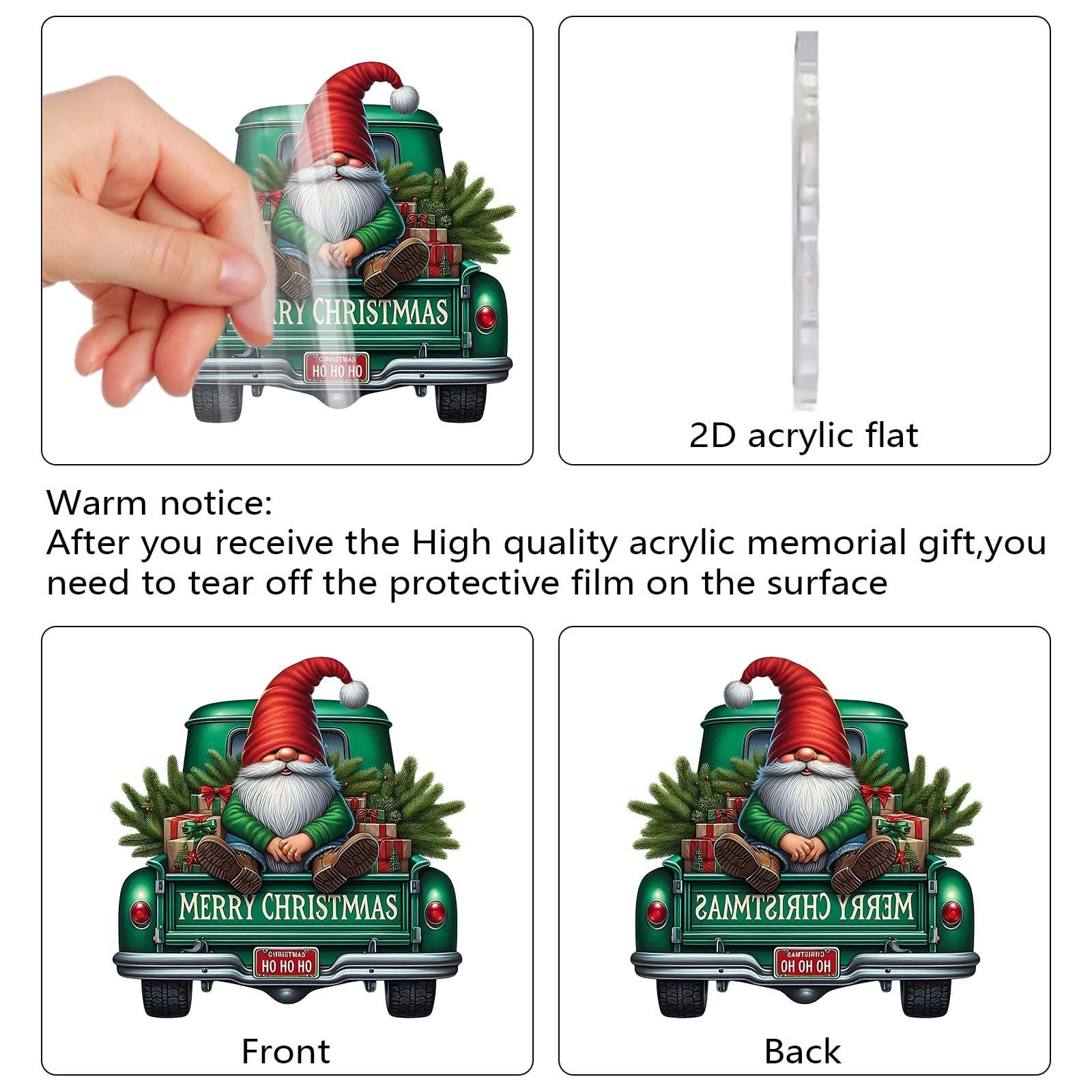 Countdown Sets 2025 2D Printed Flat Truck Ornament Advent Calendar ...