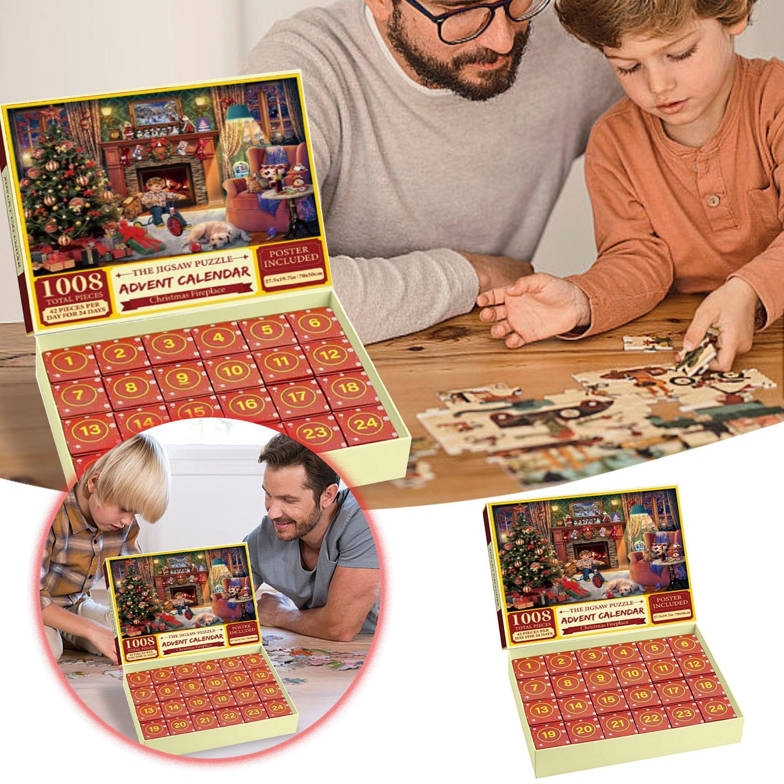 Countdown Sets Advent Calendar Christmas Puzzle Experience with 1008 ...