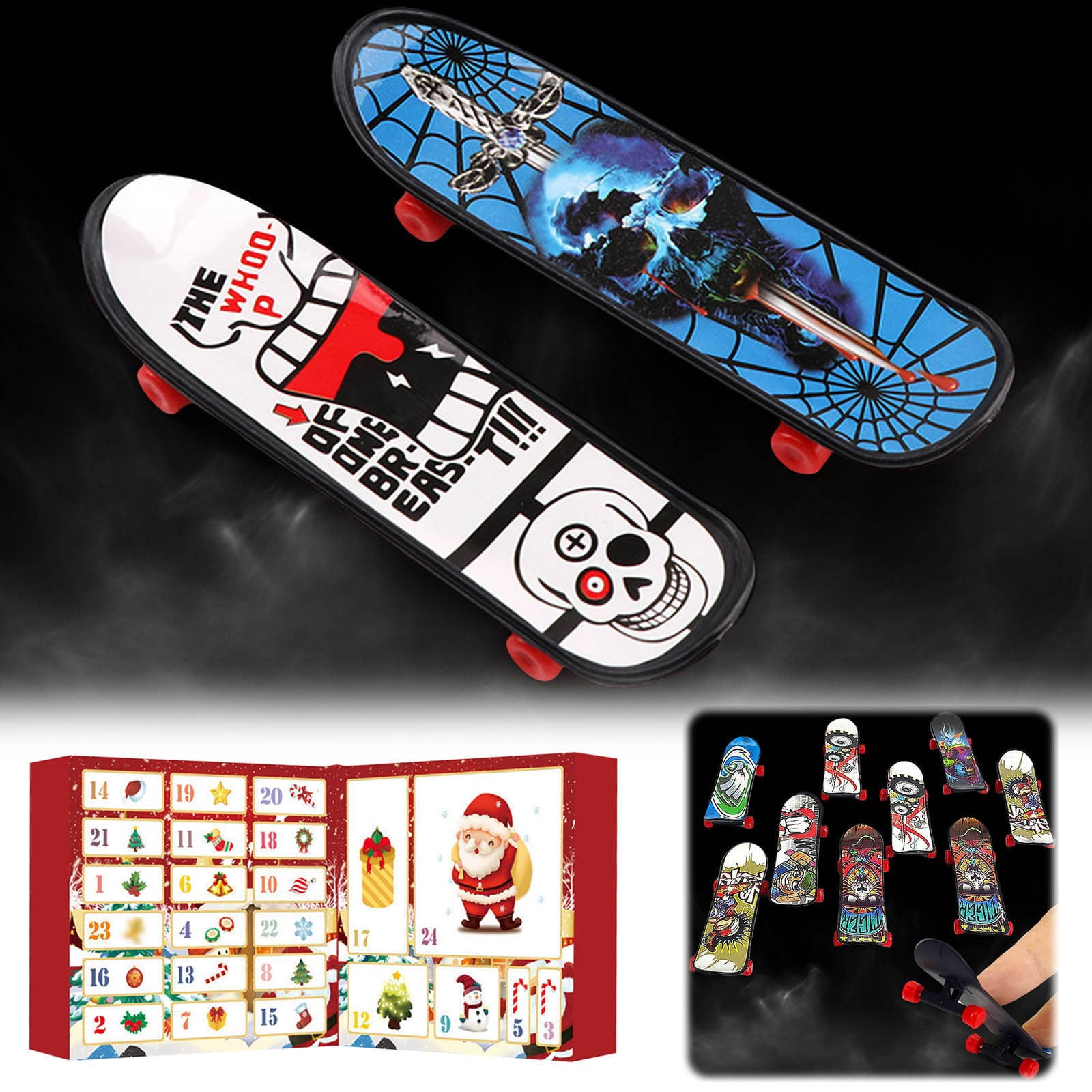 Countdown Sets Advent Calendar Mini Finger Skateboard - 24 Days ...
