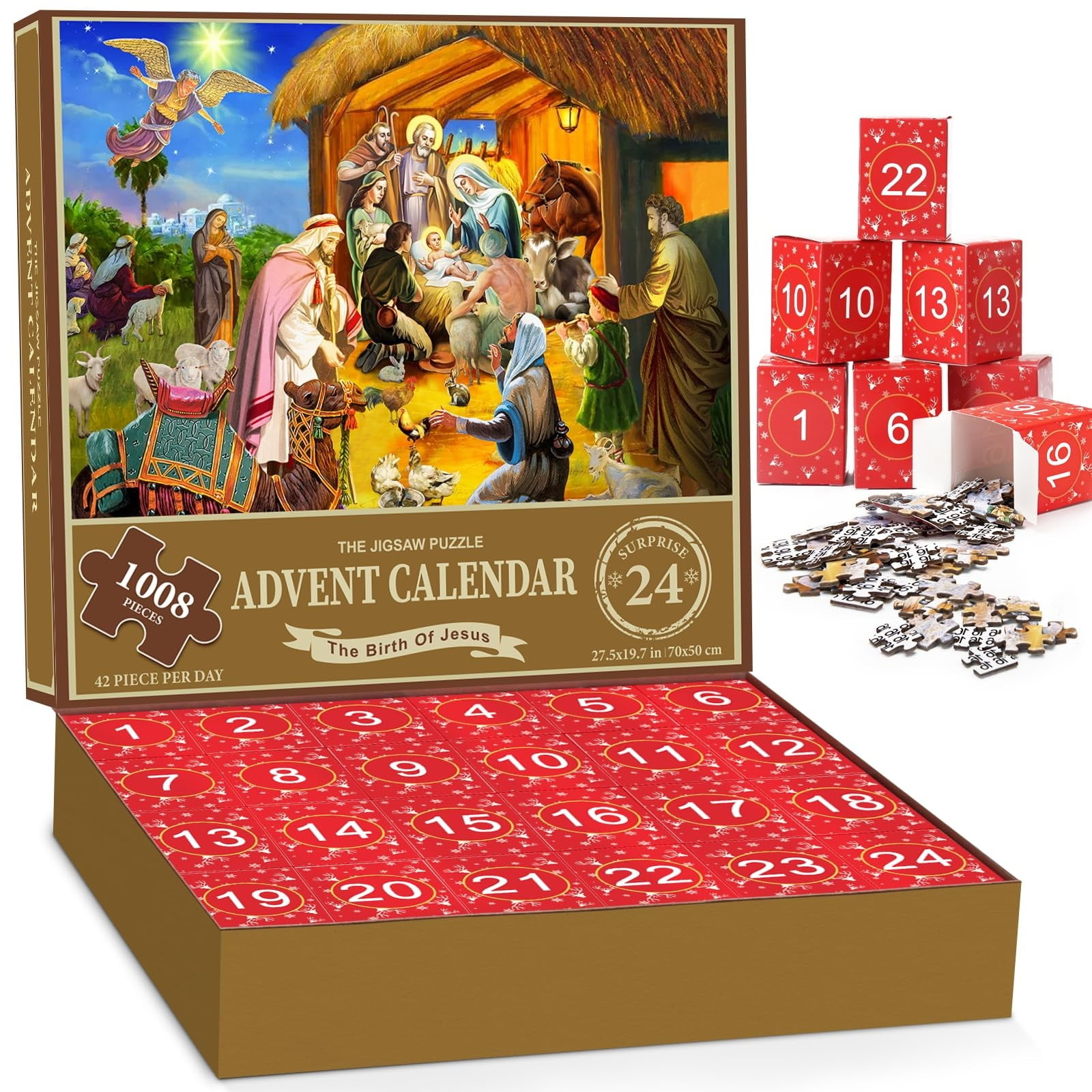 Countdown Sets Advent Calendar Puzzles for Children and Adults - 24 ...