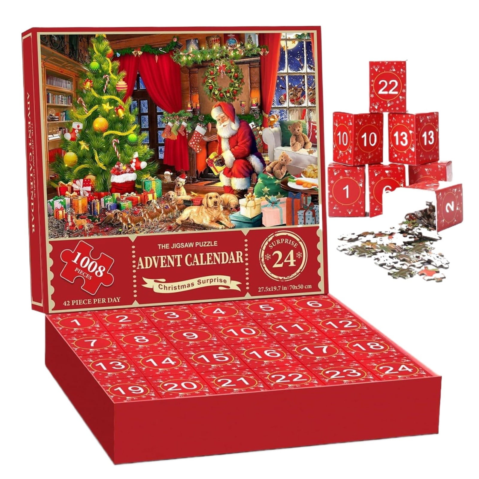 Countdown Sets Advent Calendar Puzzles for Kids Adults - 24 Compartment ...