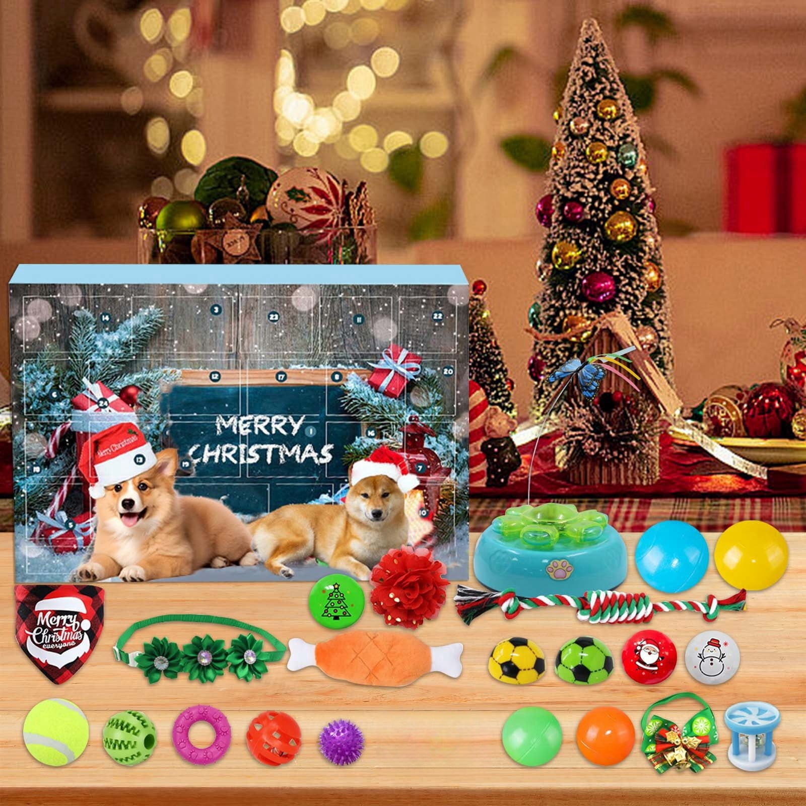 Countdown Sets Border Dog Advent Calendar for Blind Enthusiasts Holiday ...