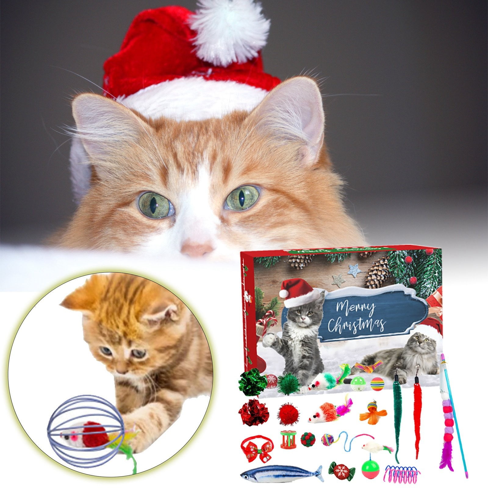 Countdown Sets Christmas Cat Toy Countdown Set - Your Feline Friend ...