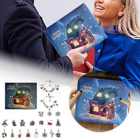 Countdown Sets Christmas Comes 24 Calendar DIY Beaded Bracelet ...