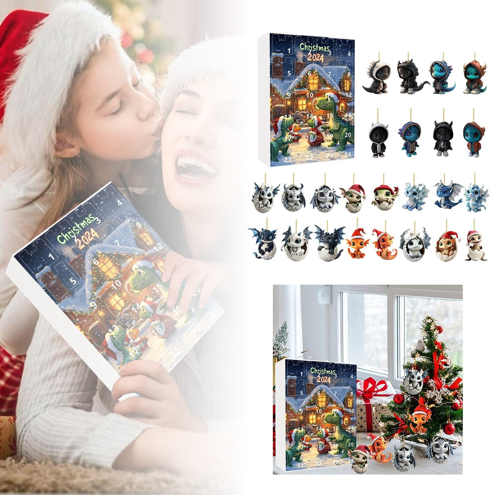 Countdown Sets Christmas Holiday Advent Calendar Featuring Cute ...