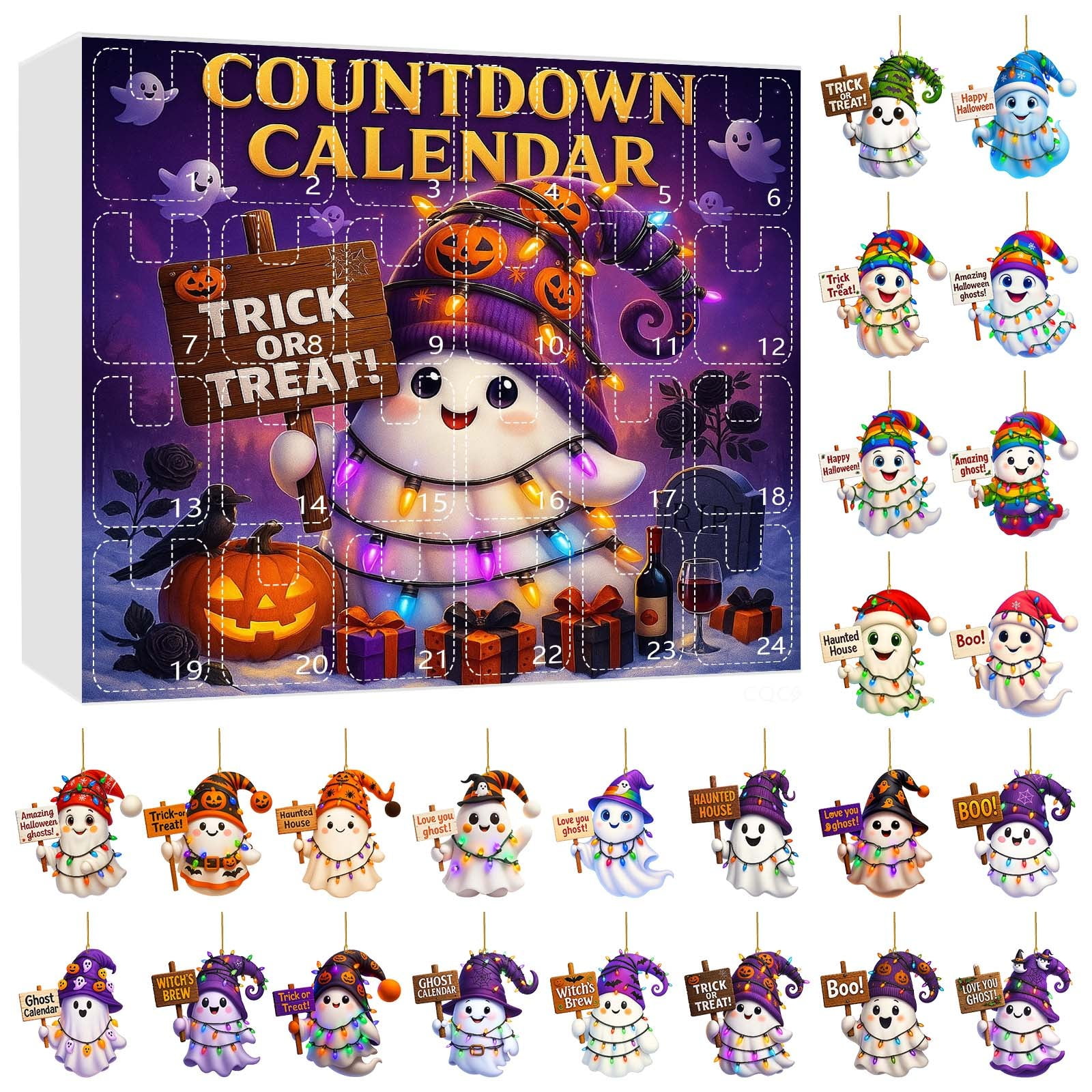 Countdown Sets - Halloween 2D/3D Print Doll AI Pendant Countdown Set ...