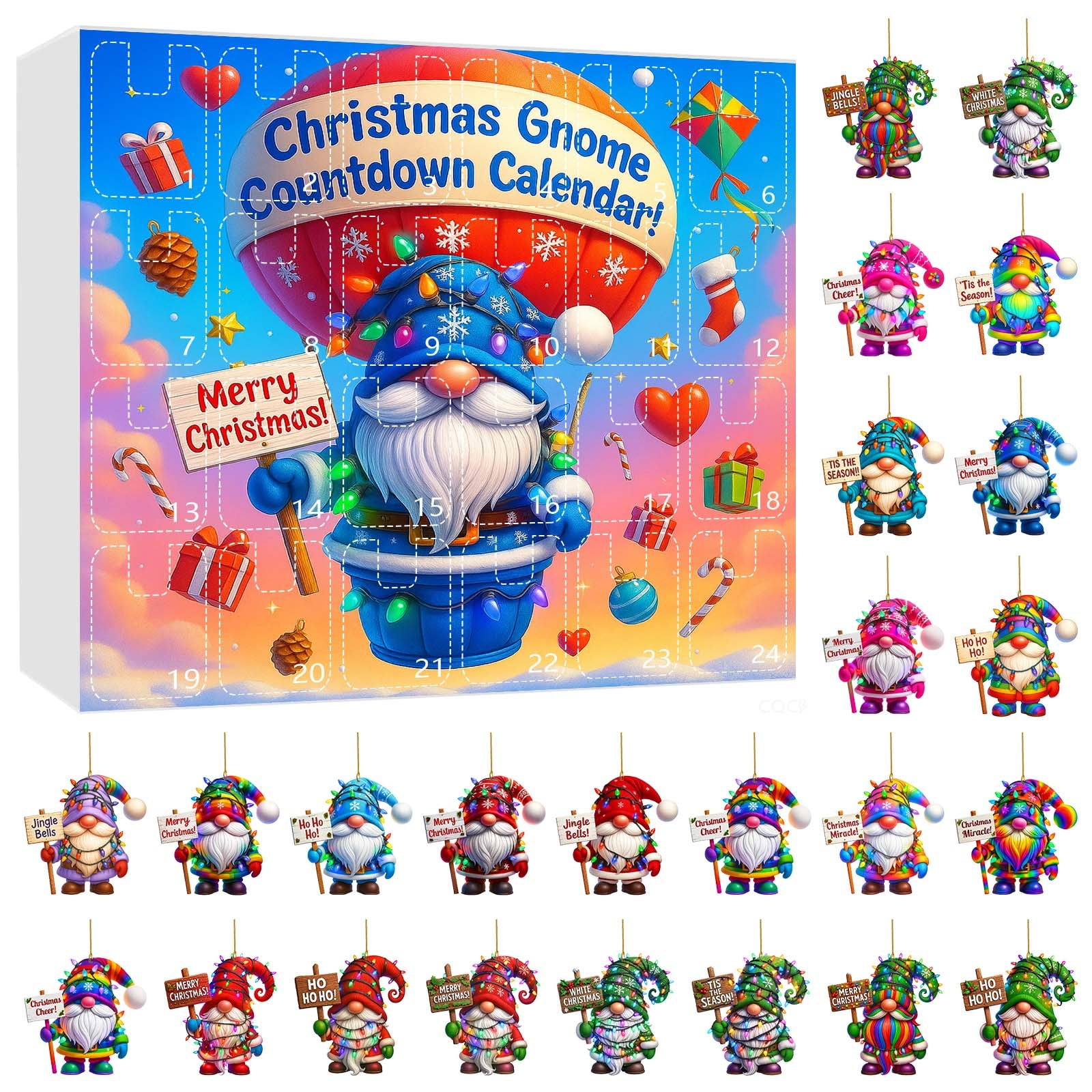 Countdown Sets for 2 2025 Cute Cartoon 2D Flat Printed 2D Pendant ...