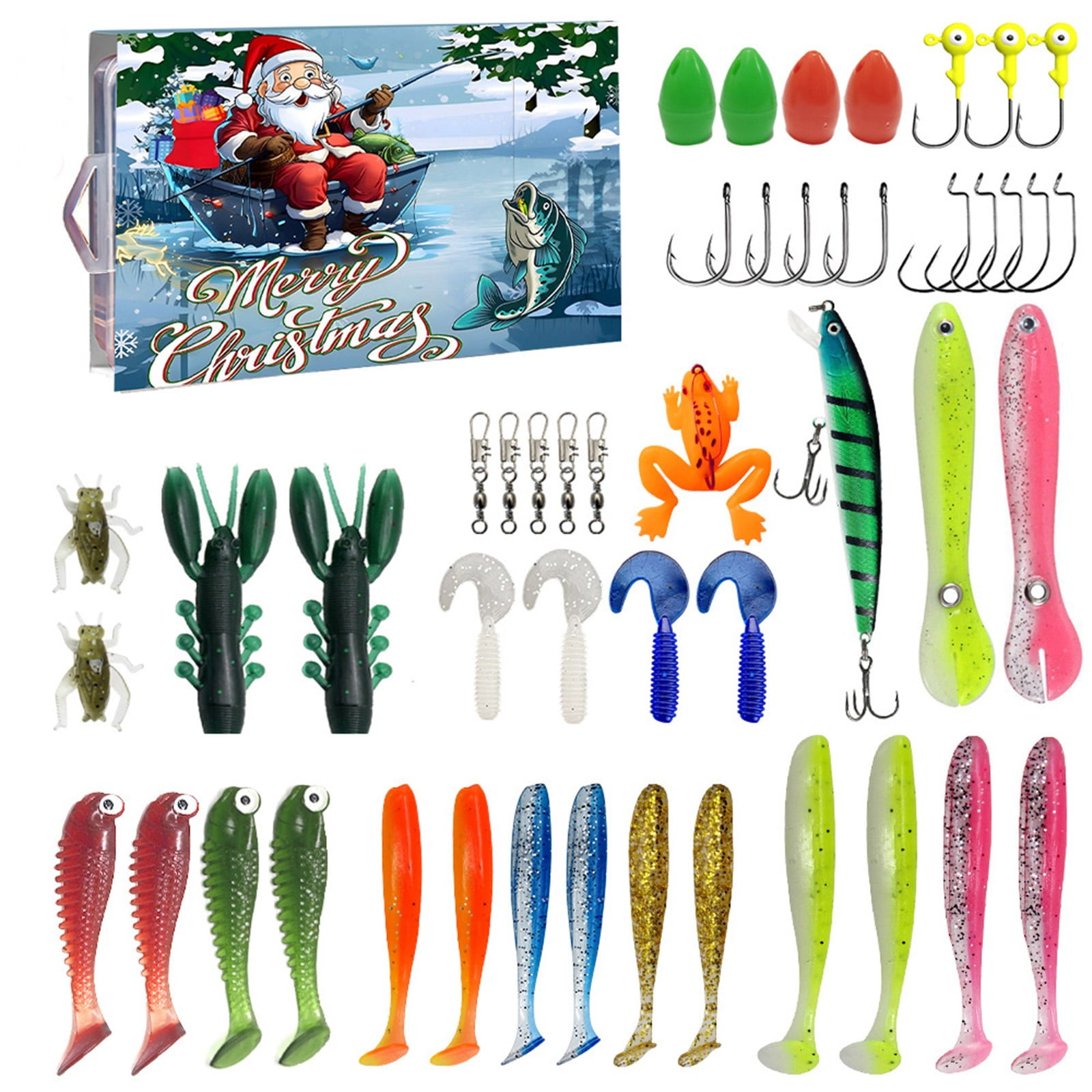 Countdown Sets for Fishing Enthusiasts Advent Christmas Set for Blind ...