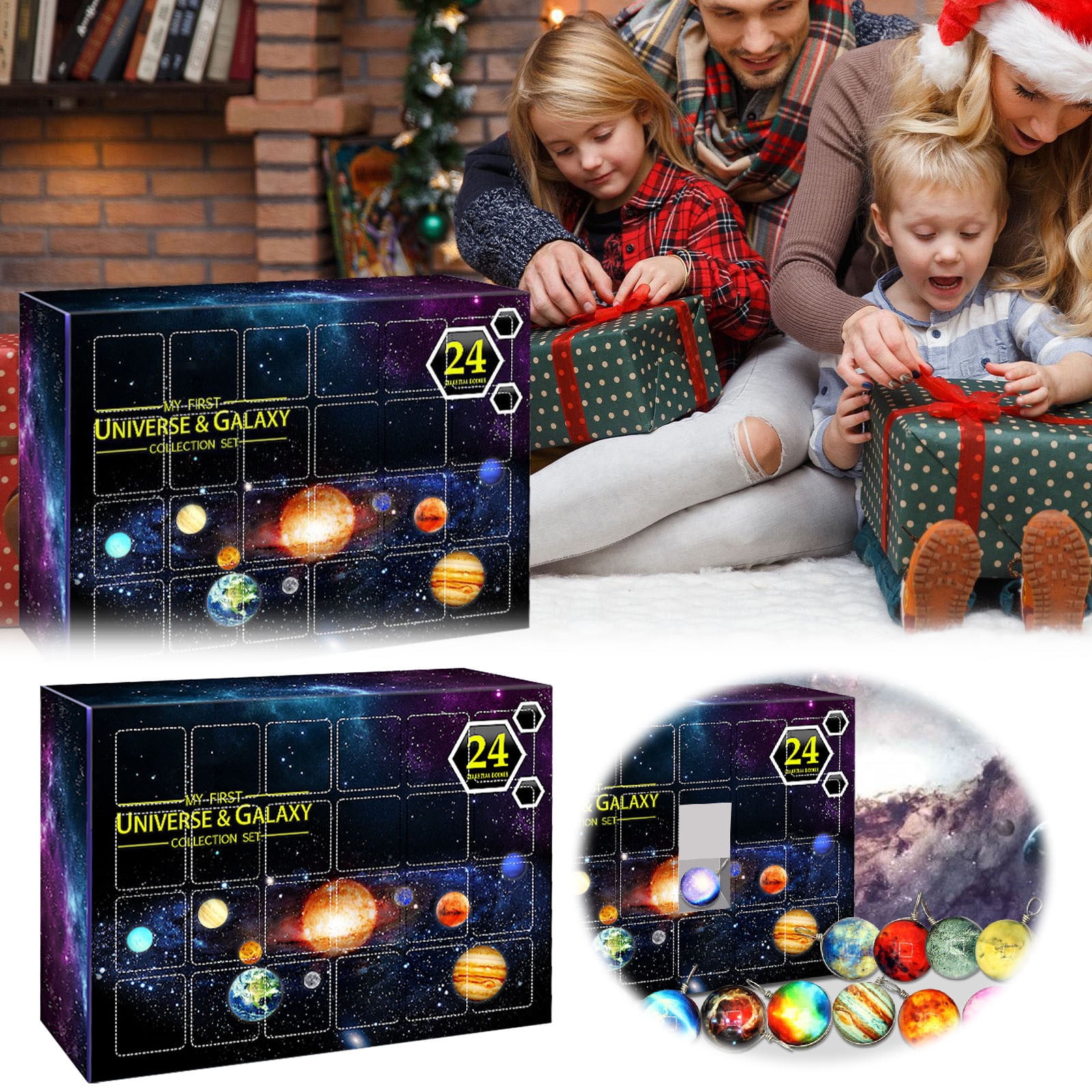 Countdown Sets for Kids Planet Surprise Toy Pendant Advent Calendar ...