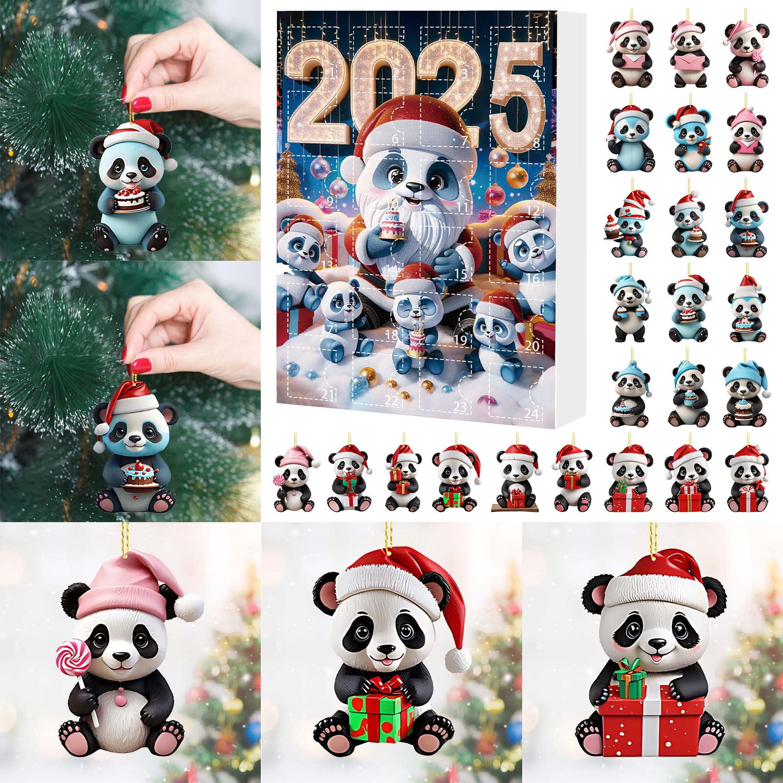 Countdown Surprise Mystery Advent Calendar Collectible Toy Set For Kids ...