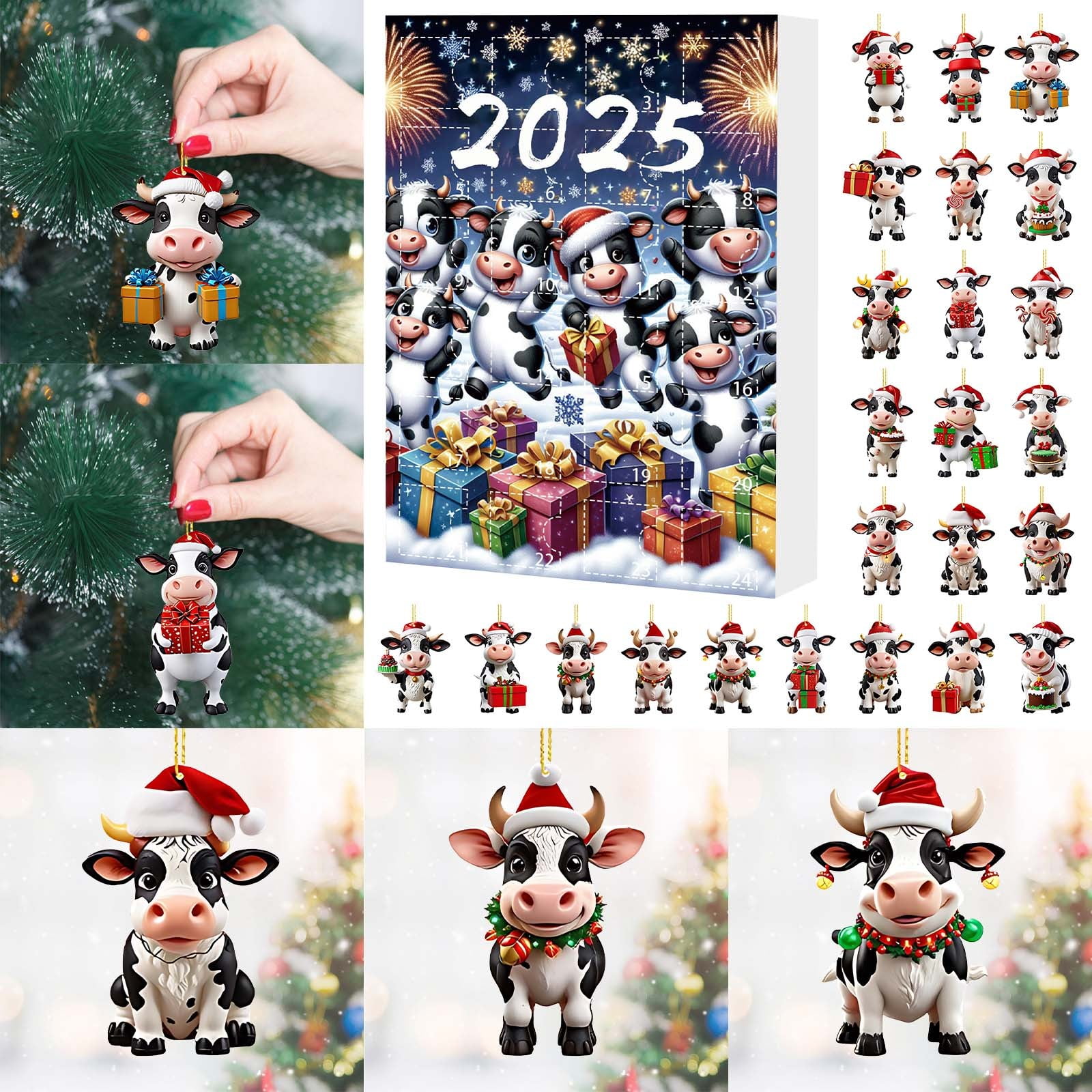 Countdown Surprise Mystery Advent Calendar Collectible Toy Set For Kids ...
