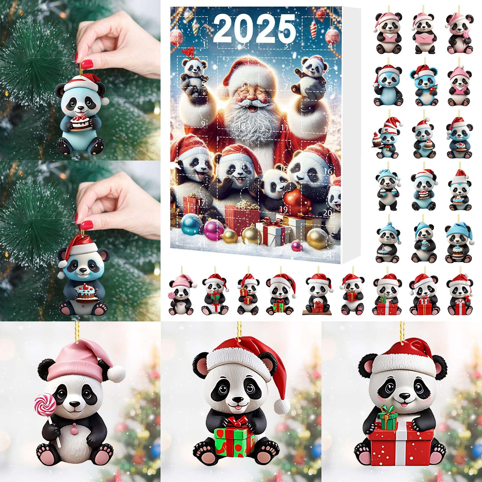 Countdown Surprise Mystery Advent Calendar Collectible Toy Set for Kids ...