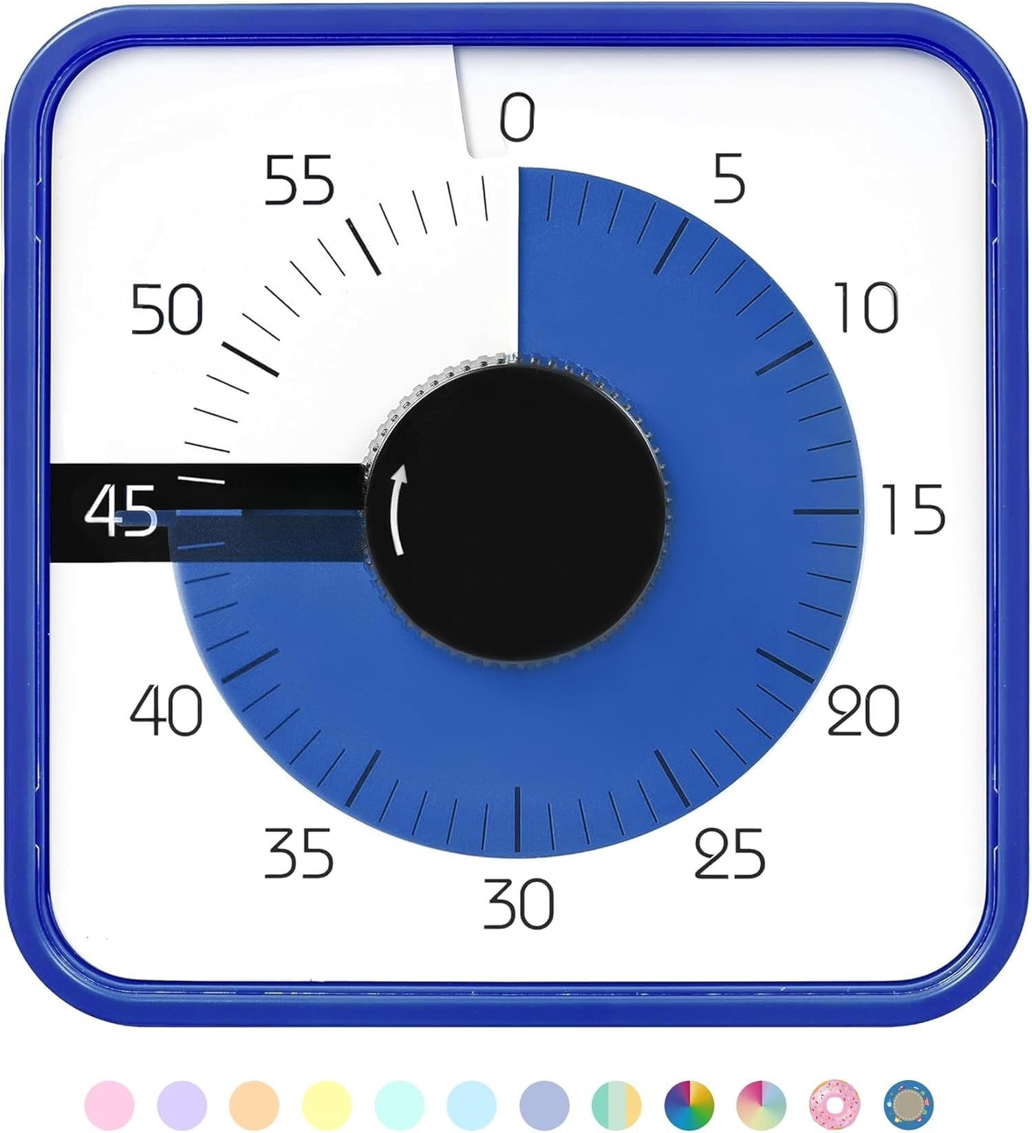 Countdown Timer 7.5 inch; 60 Minute 1 Hour Visual Timer - Classroom ...