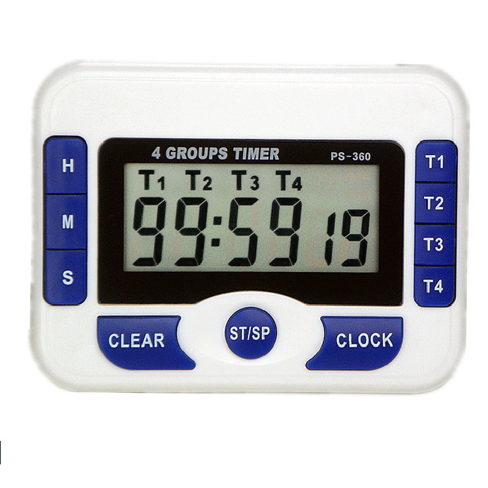 Countdown Timer Four-Channel Kitchen Timer Alarm Clock Multi-Group ...