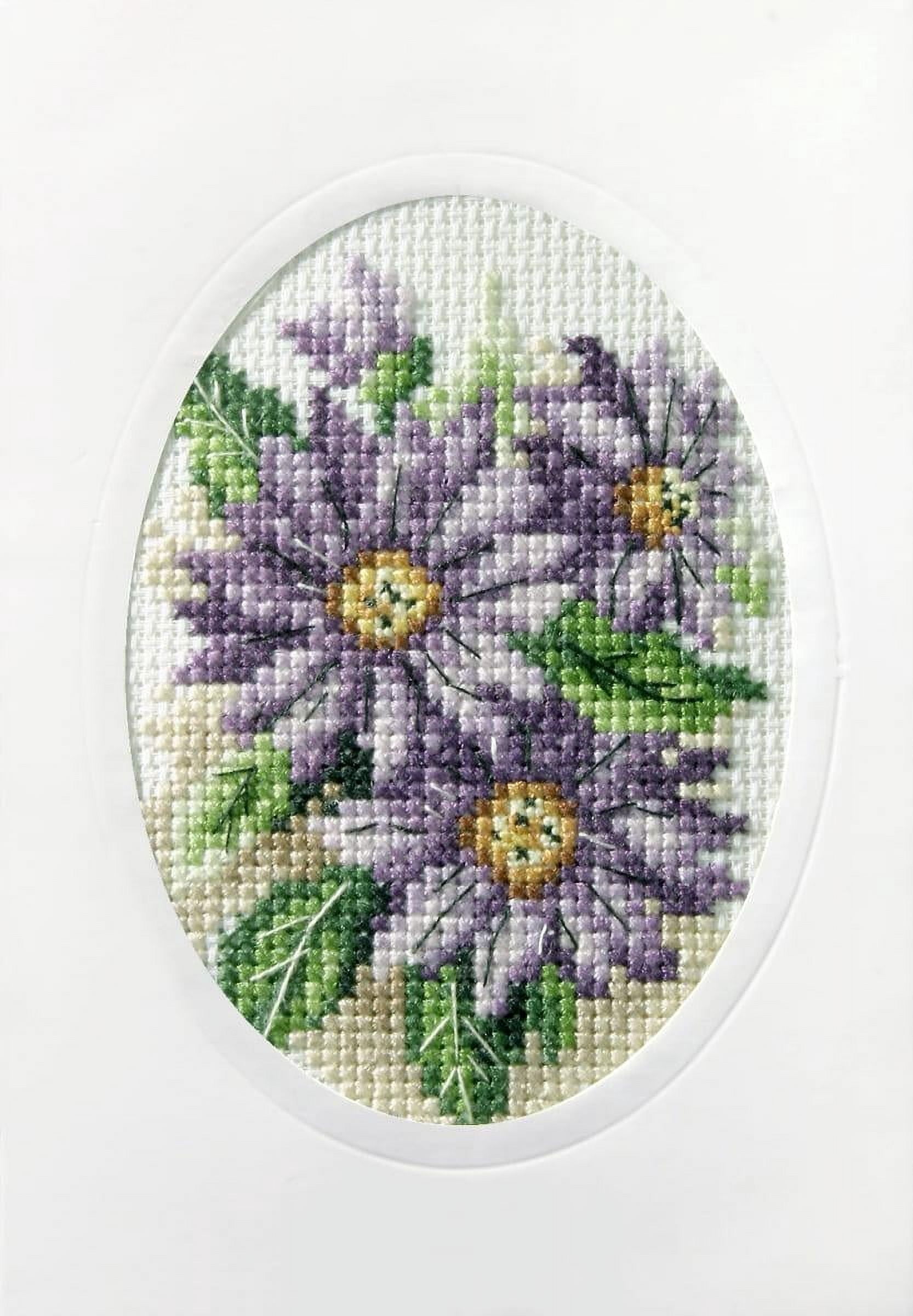DMC Counted Cross Stitch Kit - Christmas Balls Design with Plastic ...