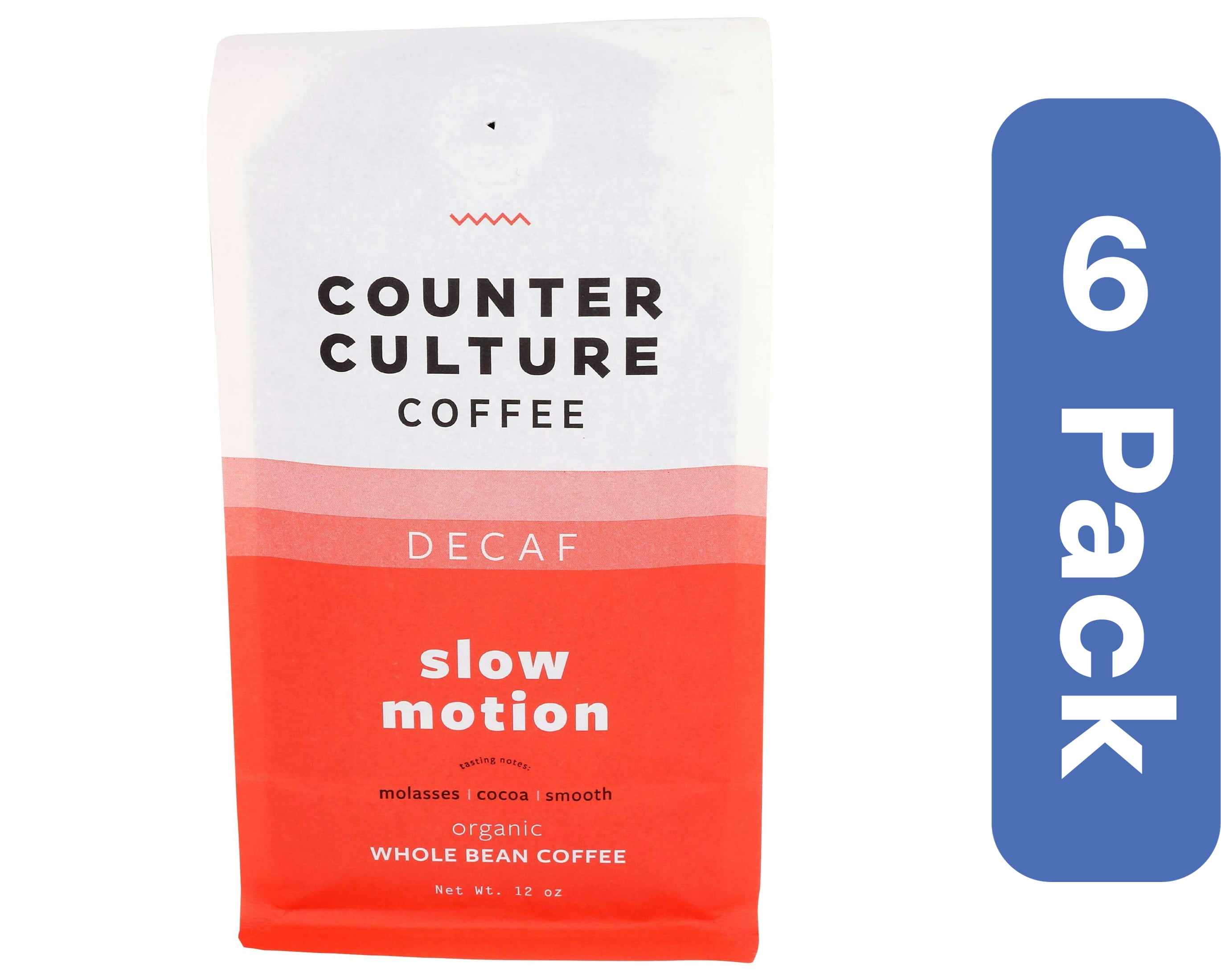 Counter Culture Decaf Slow Motion Organic Whole Bean Coffee 12 oz (Pack ...