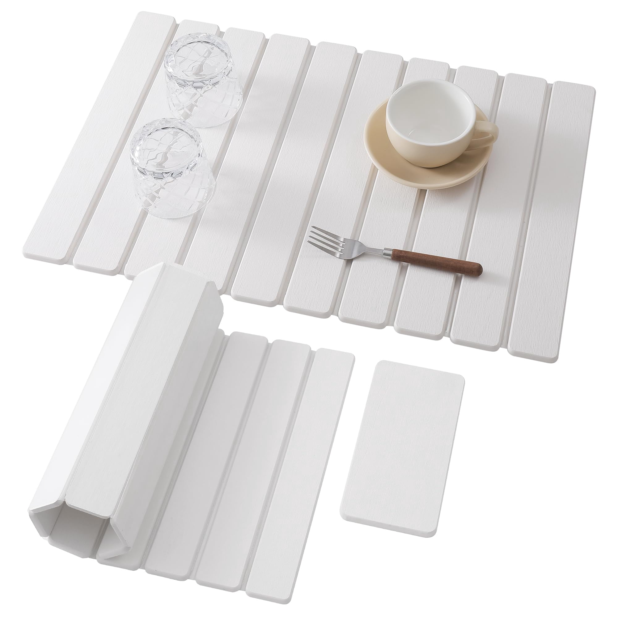 Counter & Drying Mat Pure White 24" x 16" Kitchen Drying Use - Walmart.com