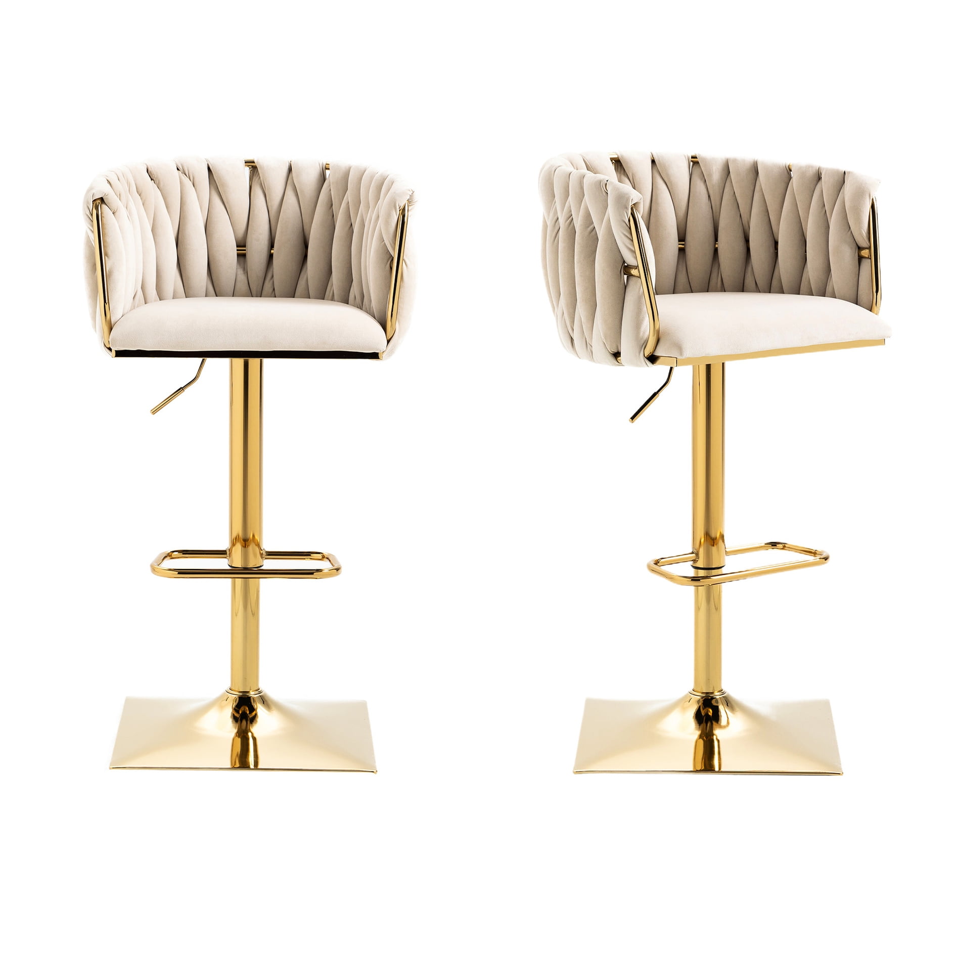 Counter Height Bar Stools 2 | 360 - Degree Swivel for Kitchen and ...