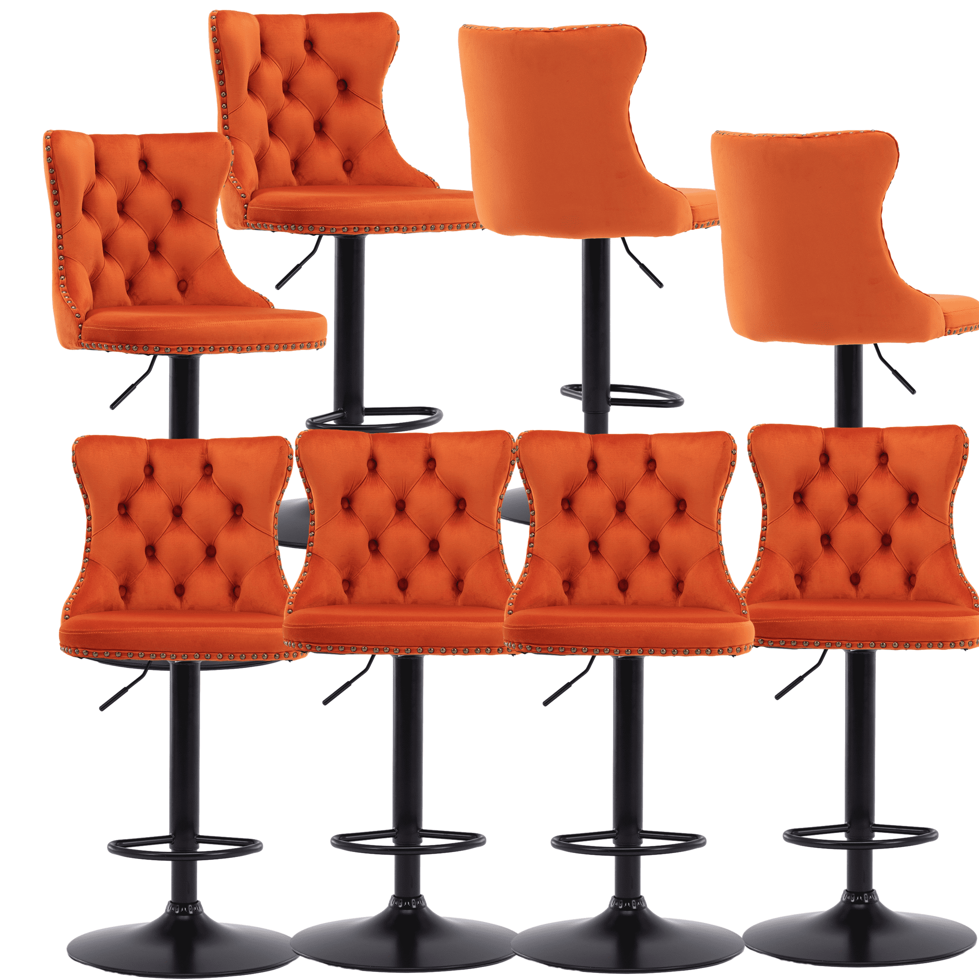 Counter Height Bar Stools from 25-33 Inch, Swivel Barstools with High ...