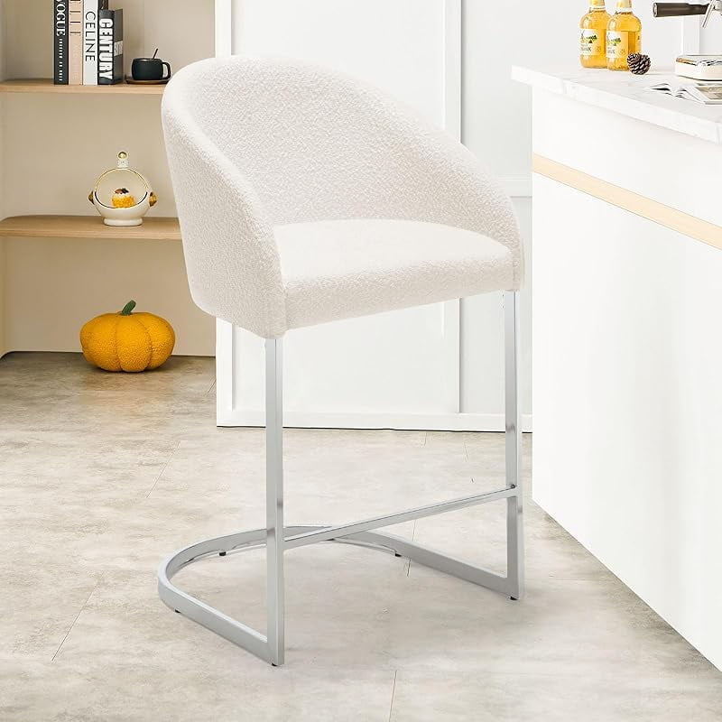 Counter Height Bar Stools, 26" Seat Height Modern Counter Stools with ...