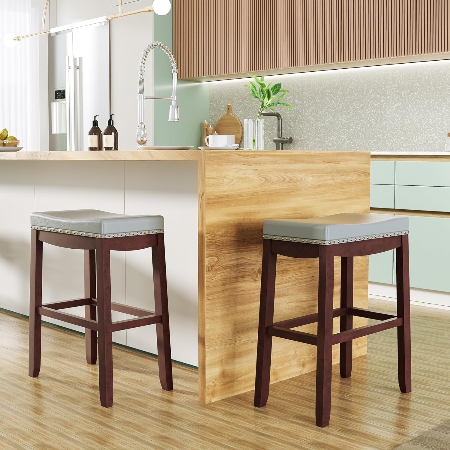 HLTUDJU Counter Height Bar Stools 29 Inch Barstools for Kitchen Island ...