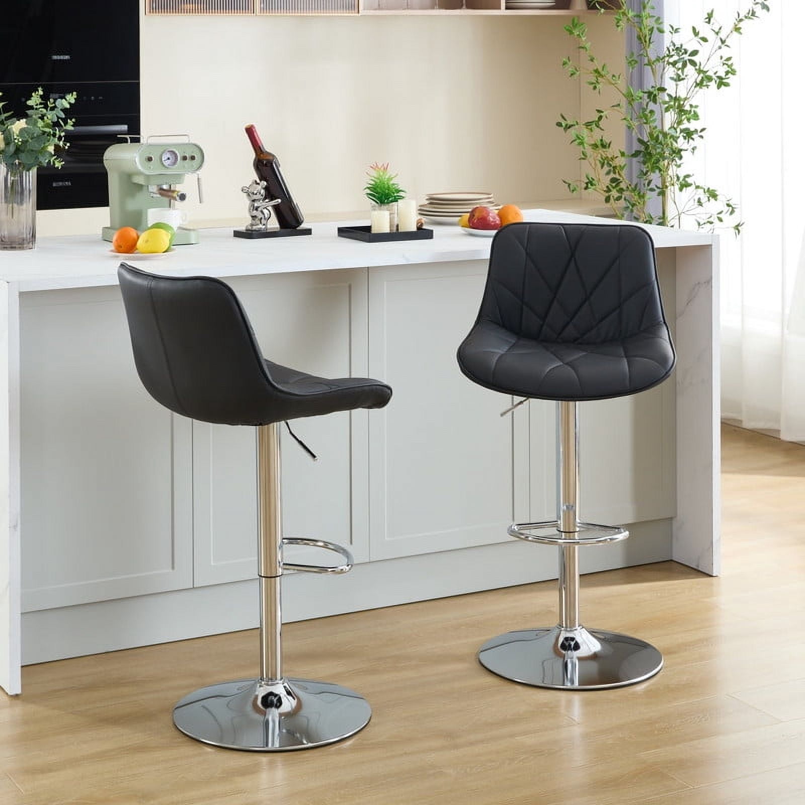 Counter Height Bar Stools Kitchen Island Barstools Adjustable Swivel ...