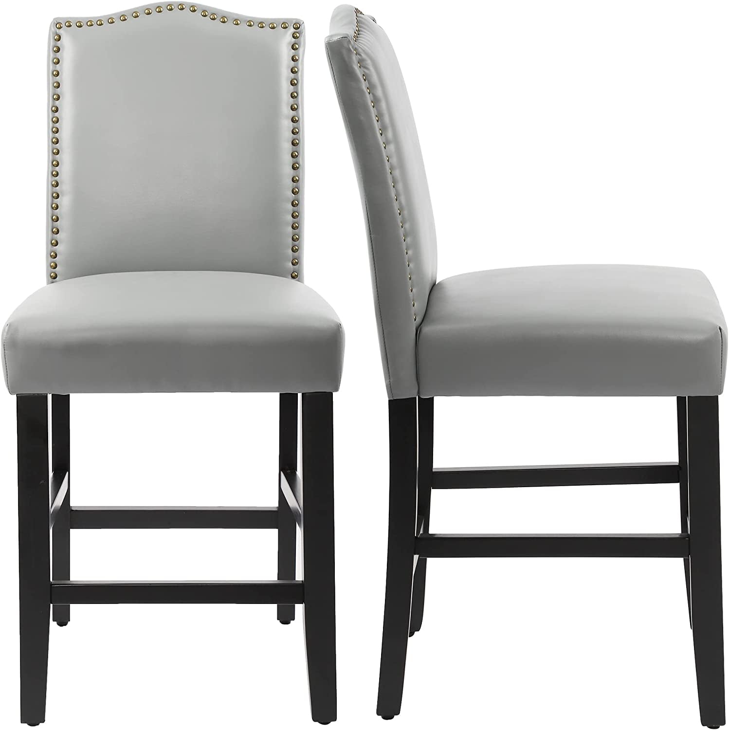 Counter Height Bar Stools Set of 2, 24" Barstool for Kitchen Countertop ...