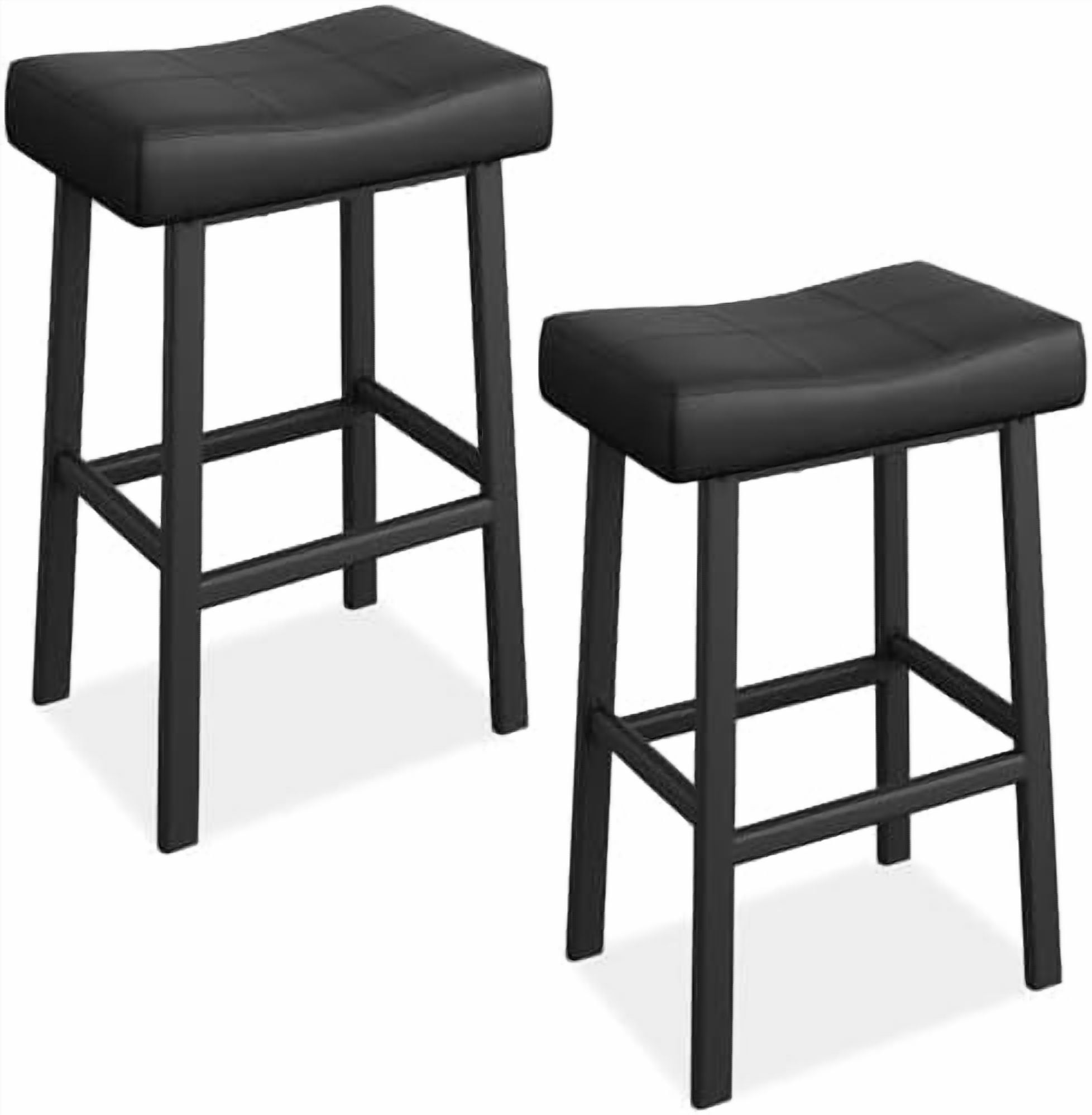 Counter Height Bar Stools Set of 2, 24 Inch Barstools for Kitchen ...
