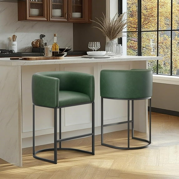 Counter Height Bar Stools Set of 2, Modern Counter Stools for Dining ...