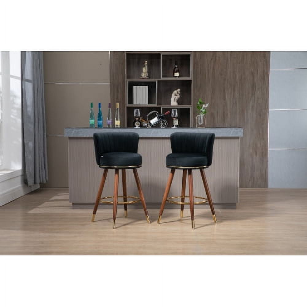 Counter Height Bar Stools Set Of 2 For Kitchen Counter Solid Wood Legs ...
