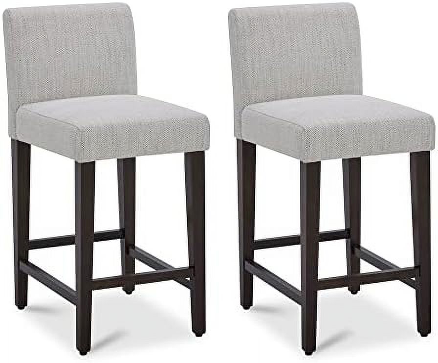 Counter Height Bar Stools Set of 2, 25" H Seat Height Upholstered ...