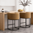 ZHENGCHAUNG Counter Height Bar Stools Set of 2, 26 Inch Counter Stool ...