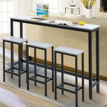 Noble House Jackie 3 Piece Mid-Century Modern Bar Set, Oak, Light Beige ...