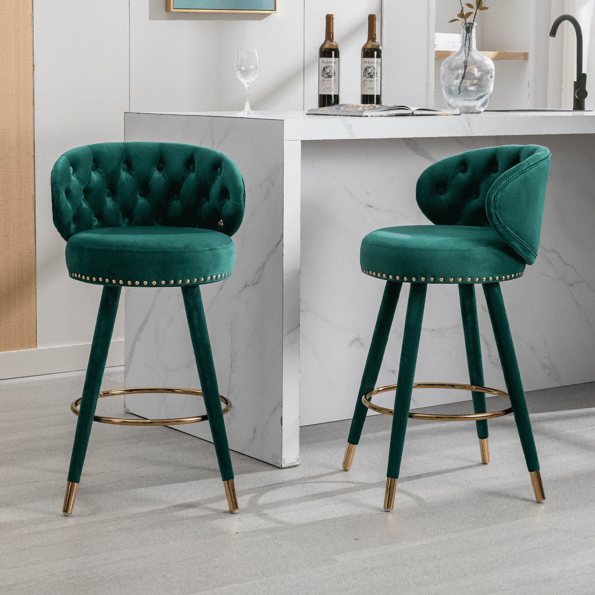 Counter Height Barstools, Bar Stools, Modern Upholstered Bar Stools ...
