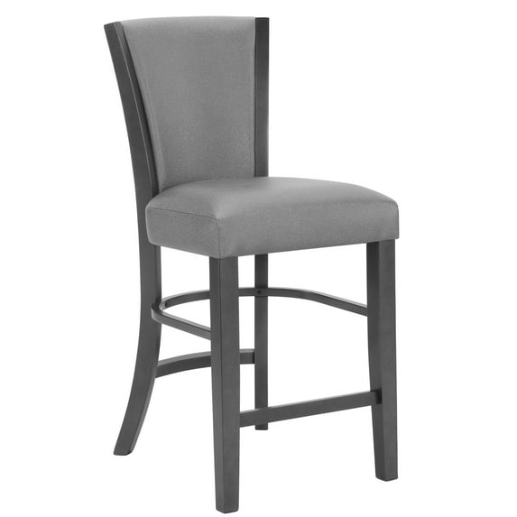 Counter Height Dining Chairs / Plush Gray Upholstery, Sturdy Wooden ...