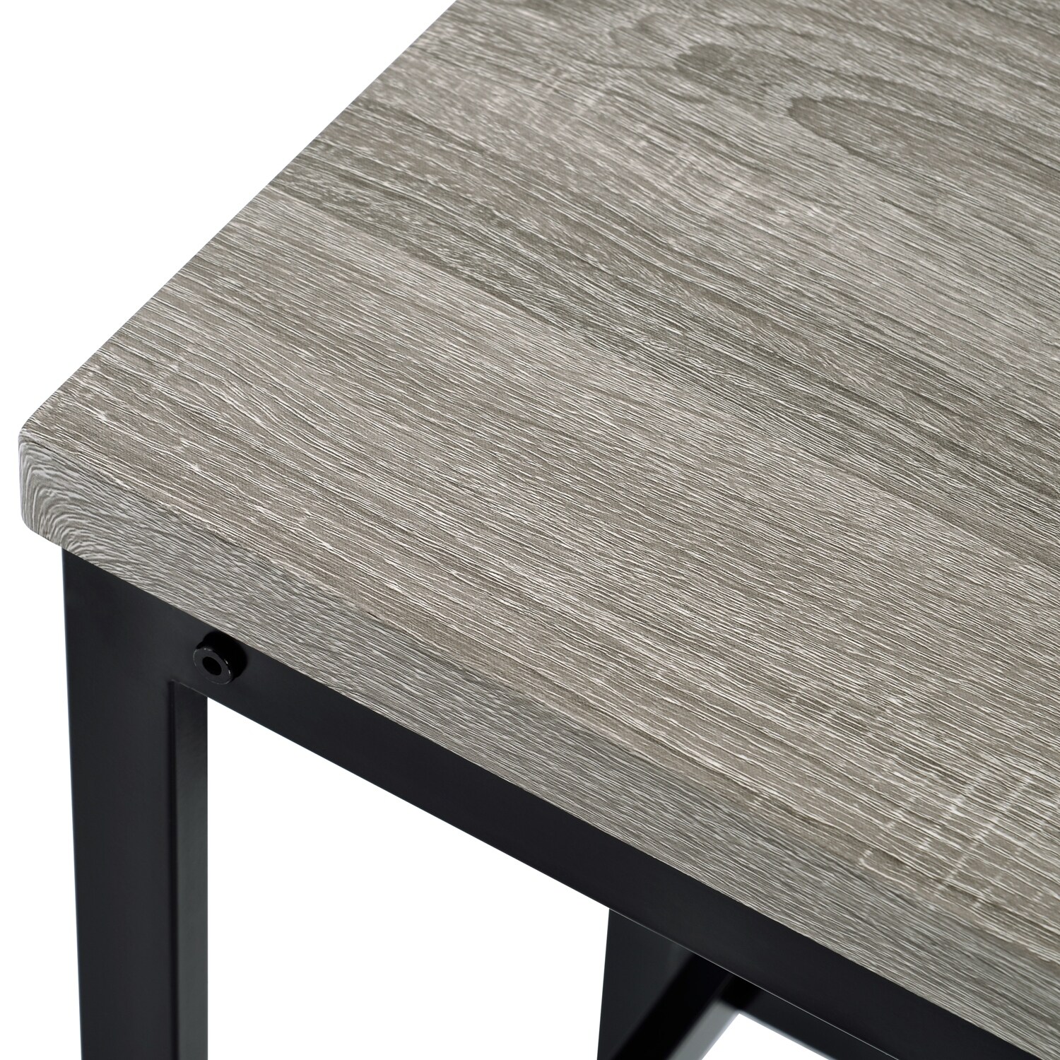 Counter Height Extra Long Dining Table Set with 3 Stools Pub Kitchen ...