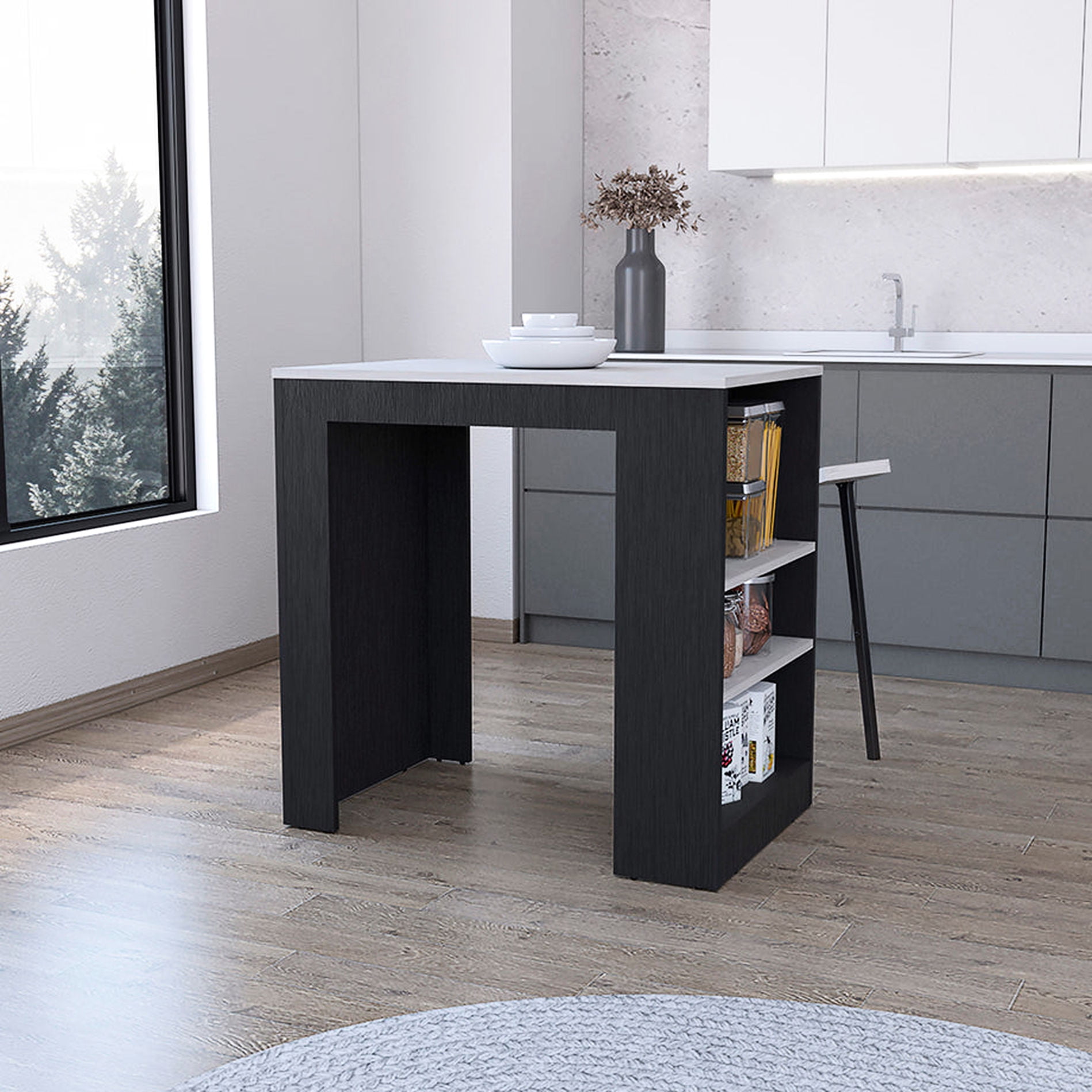 Counter Height Kitchen Island | Ideal for Entertaining & Meal Prep ...