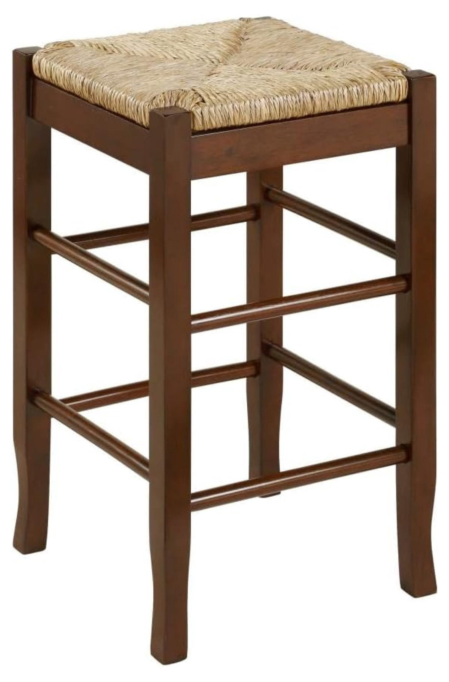 Counter Height Kitchen Stools, Backless Bar Stools - Cappuccino Finish ...