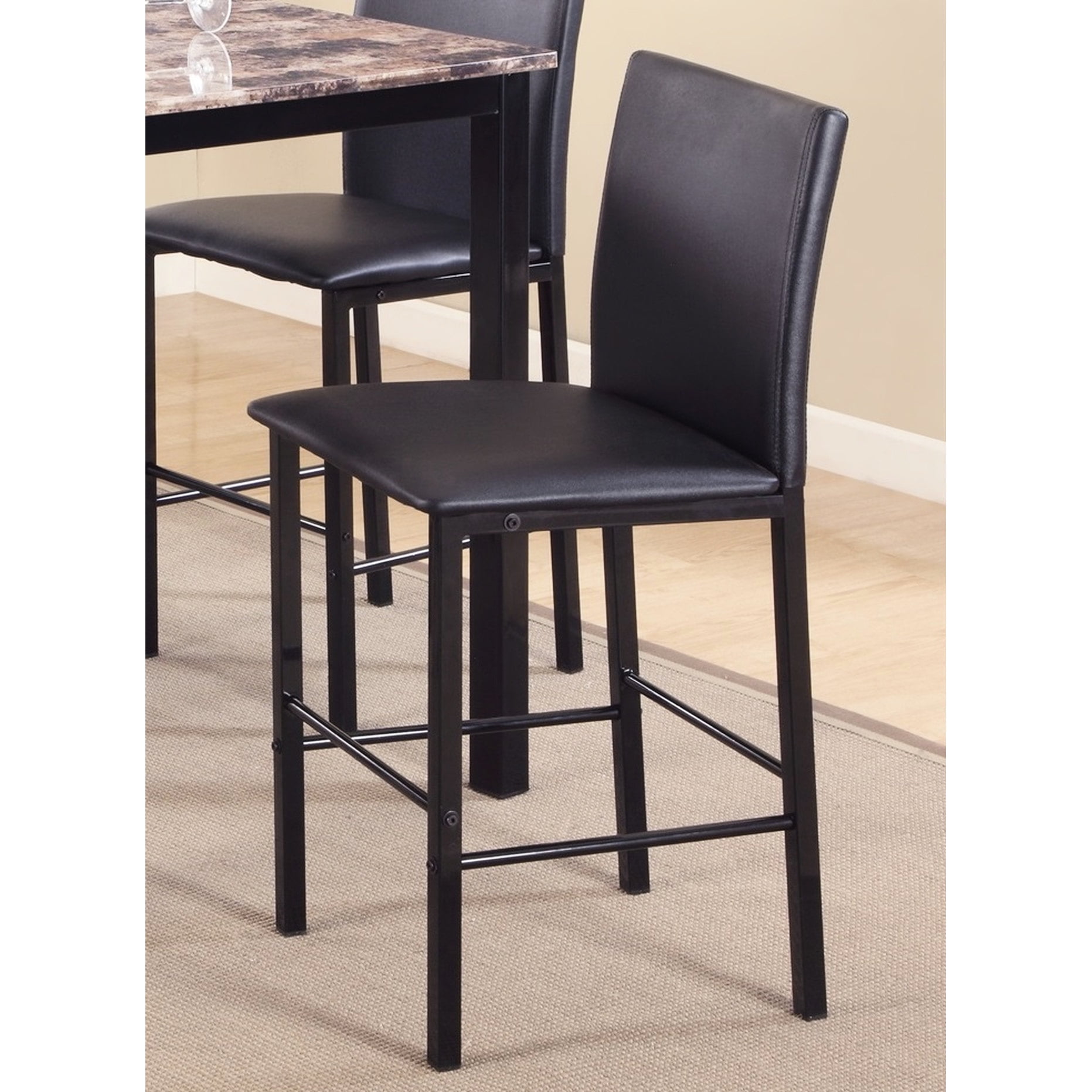 Counter Height Metal Chair Set | Perfect for Compact Dining Rooms ...