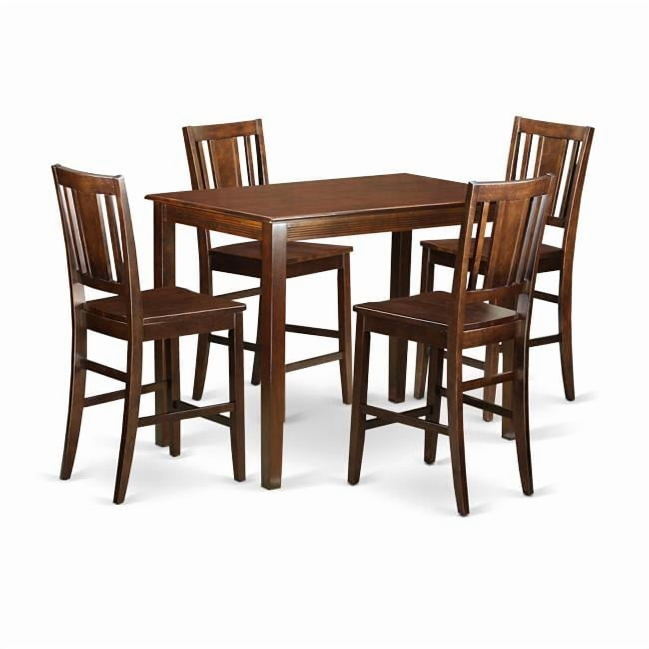Counter Height Pub Table & 4 Kitchen Chairs, Yarmouth - Walmart.com