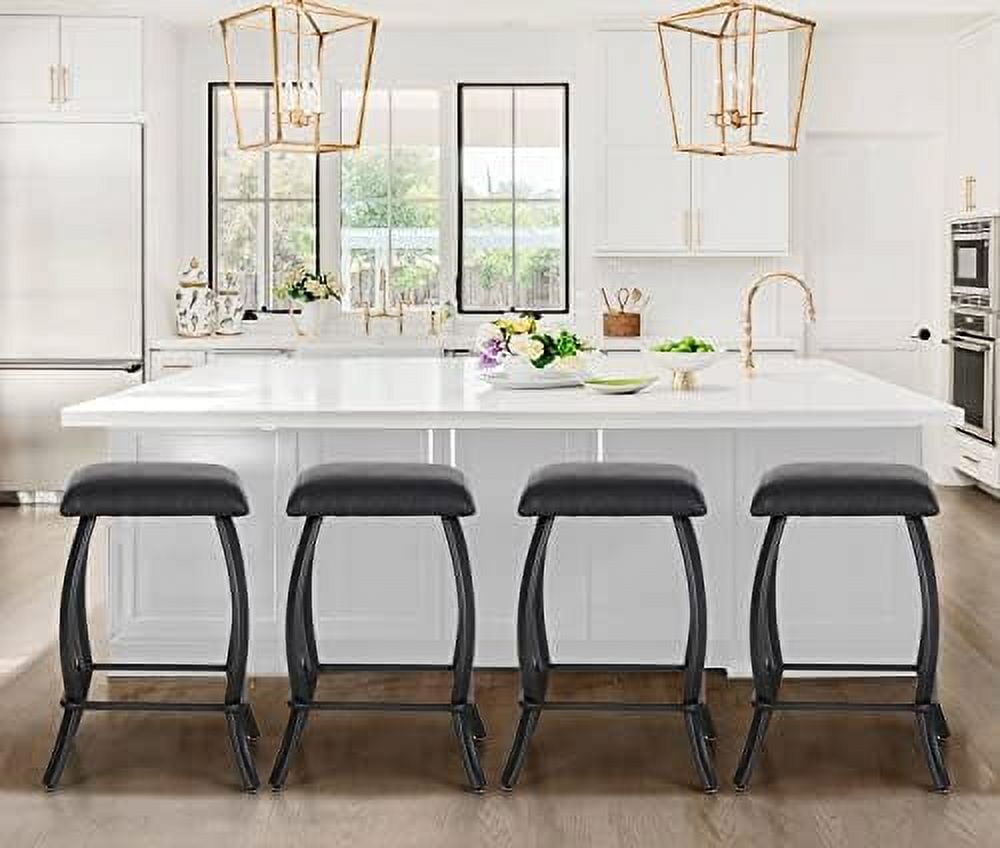 Counter Height Stools for Kitchen Counter 26" Backless Modern Barstools ...