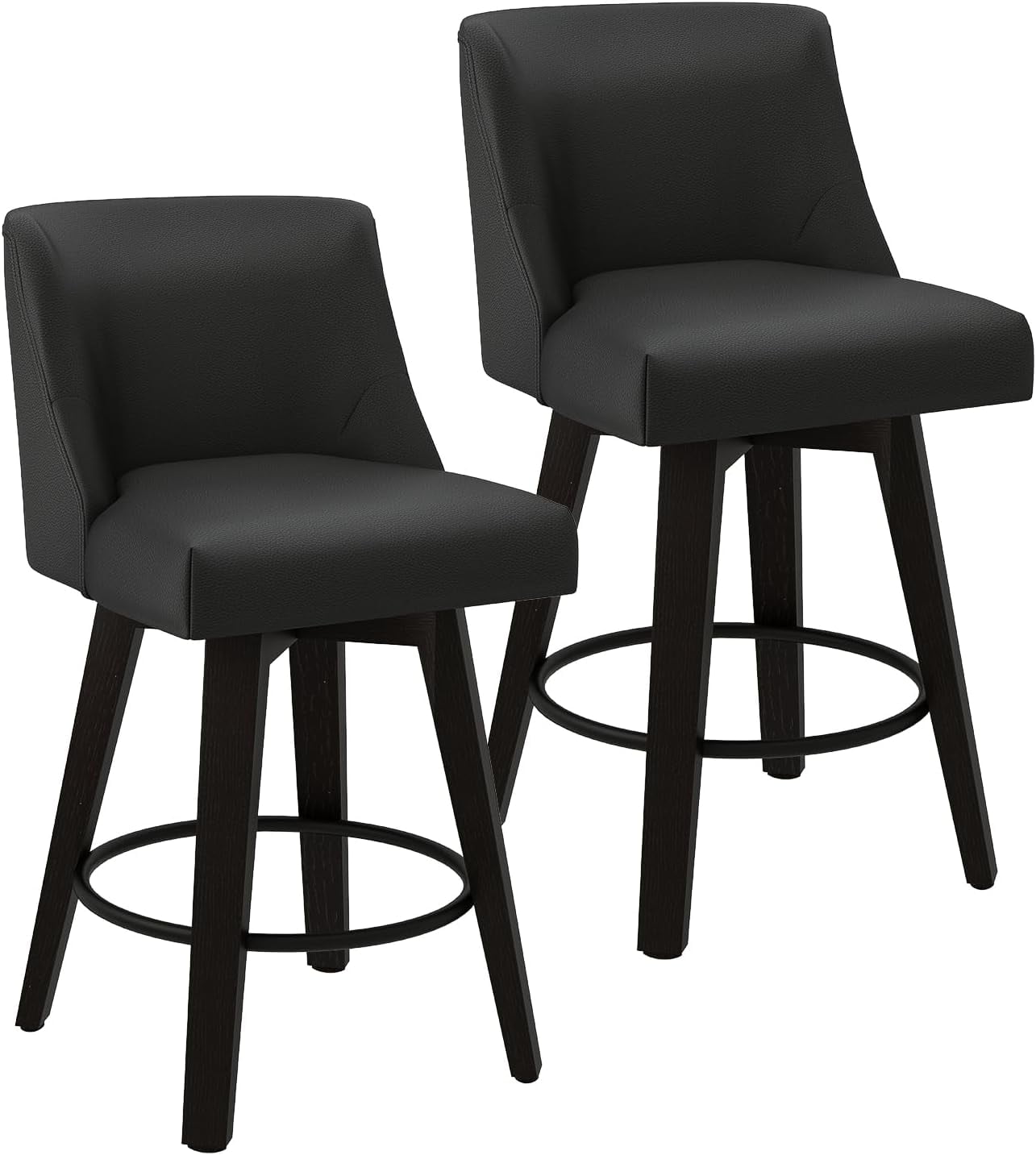 Counter Height Swivel Bar Stools Set of 2 30 Inch Bar Stools with ...