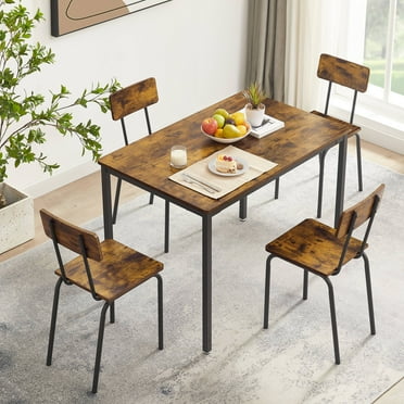 3-Piece Small Kitchen Dinette Set for Apartment, Dining Room Table Set ...