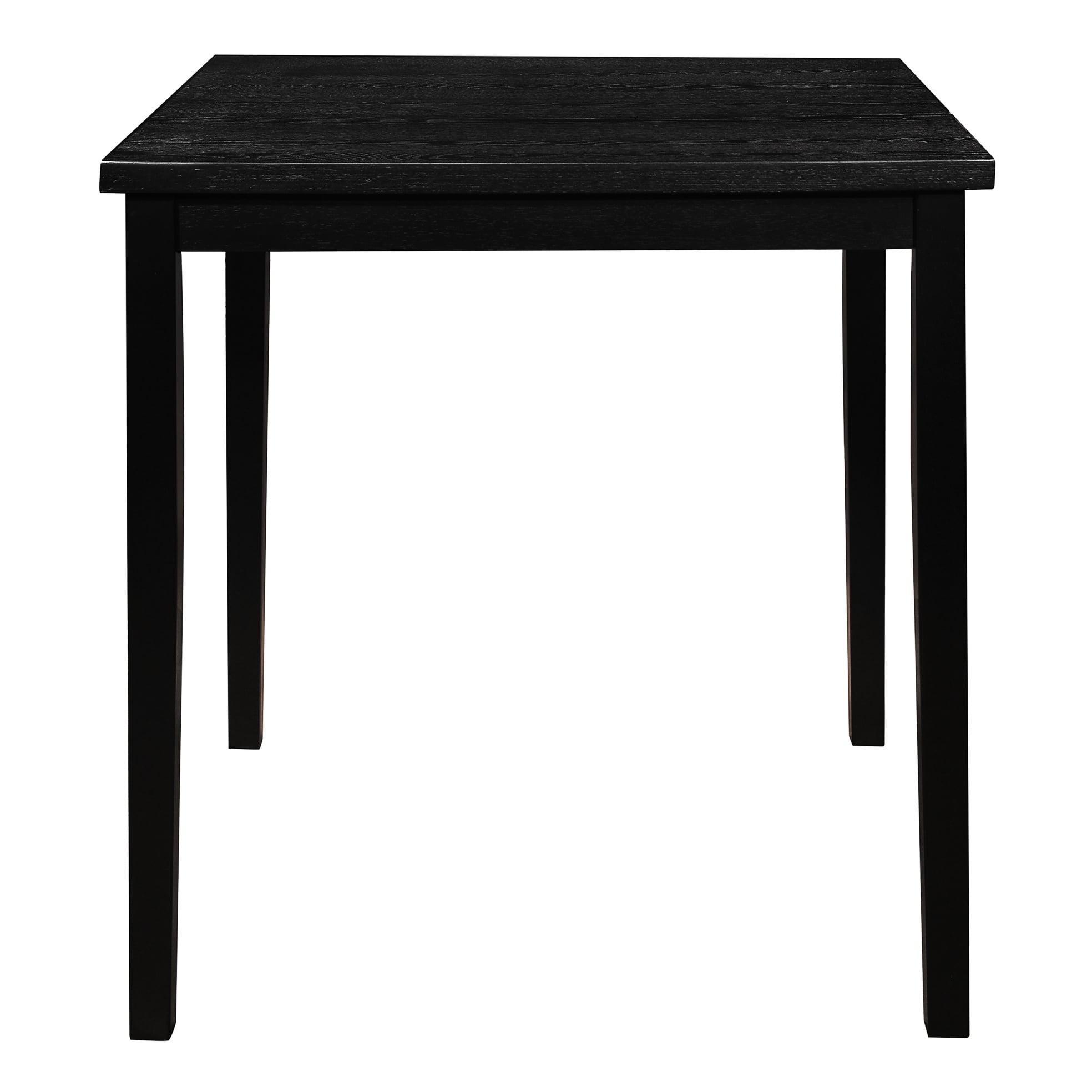 Counter Height Wooden Table In Black, Square, Seating For 4 Square ...