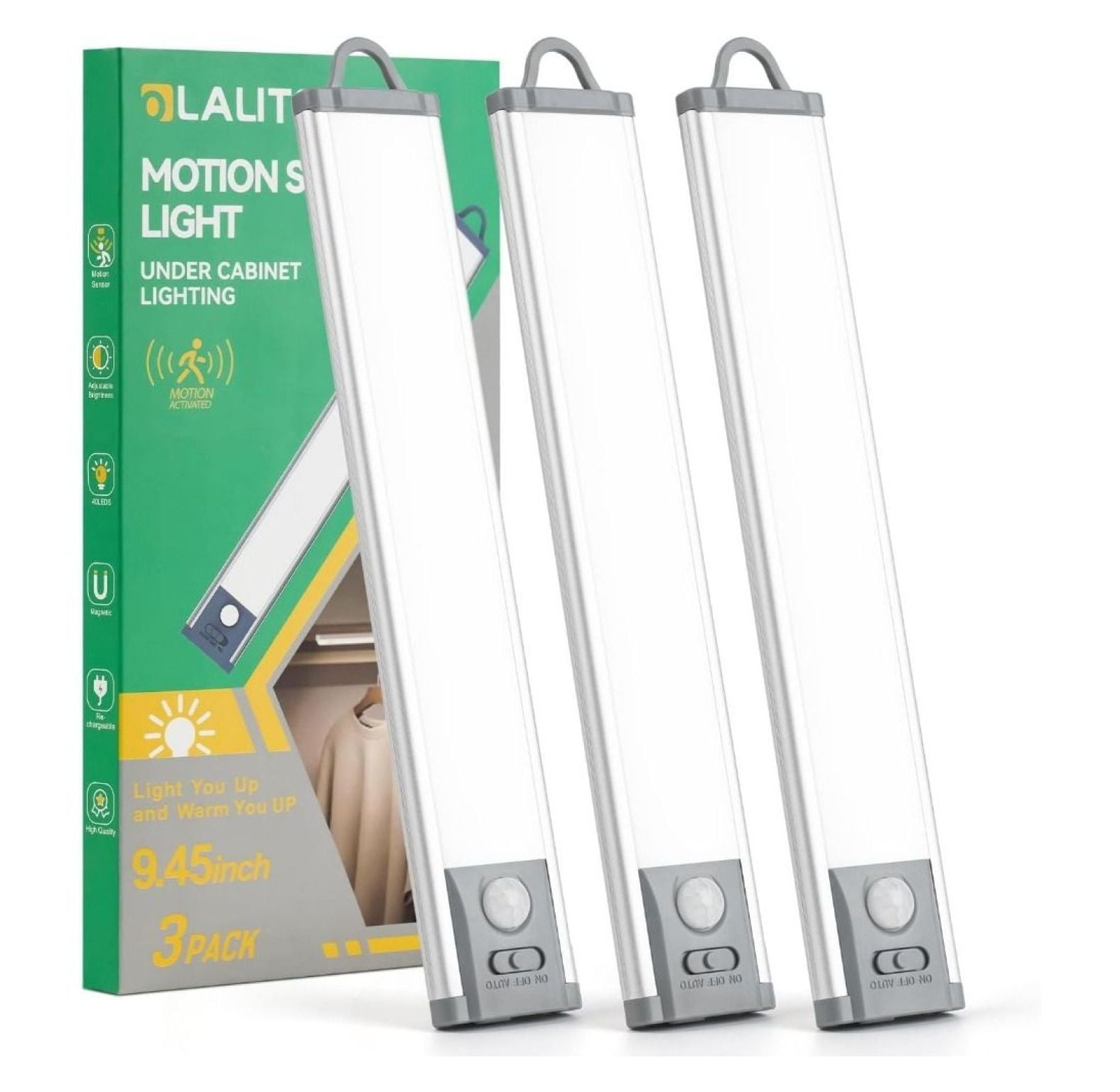 Under Counter Lights for Kitchen: Under Cabinet Lights 30-LED Closet ...