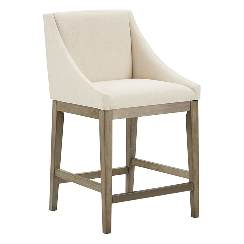 Counter Stool Dining Chairs, Upholstered Fabric Barstools with Sloped ...