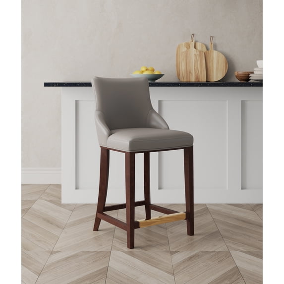 Counter Stool in Dark Taupe - Walmart.com