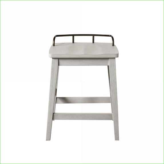 Counter Stools 24-Inch Heritage Solid Wood Ivory for Kitchen Dining ...