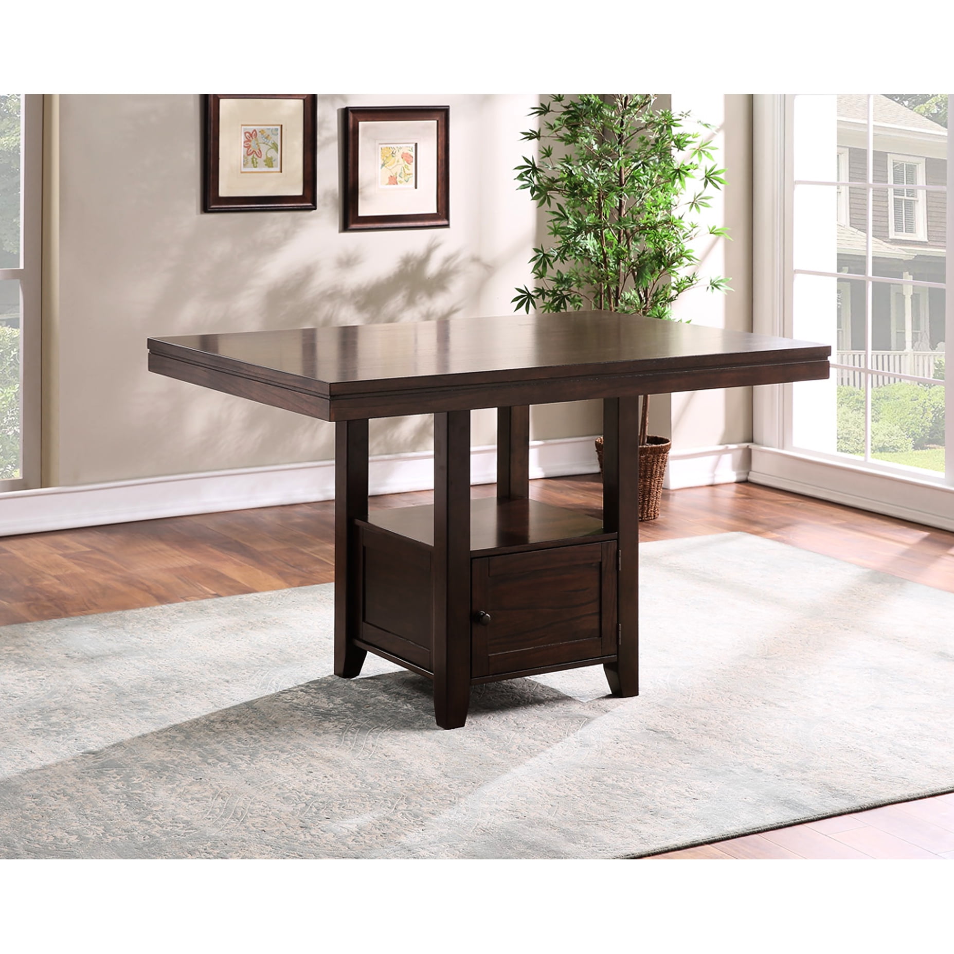 Dark Brown Work Counter - Veneers & Hardwoods, 60" Length, 36" Height ...