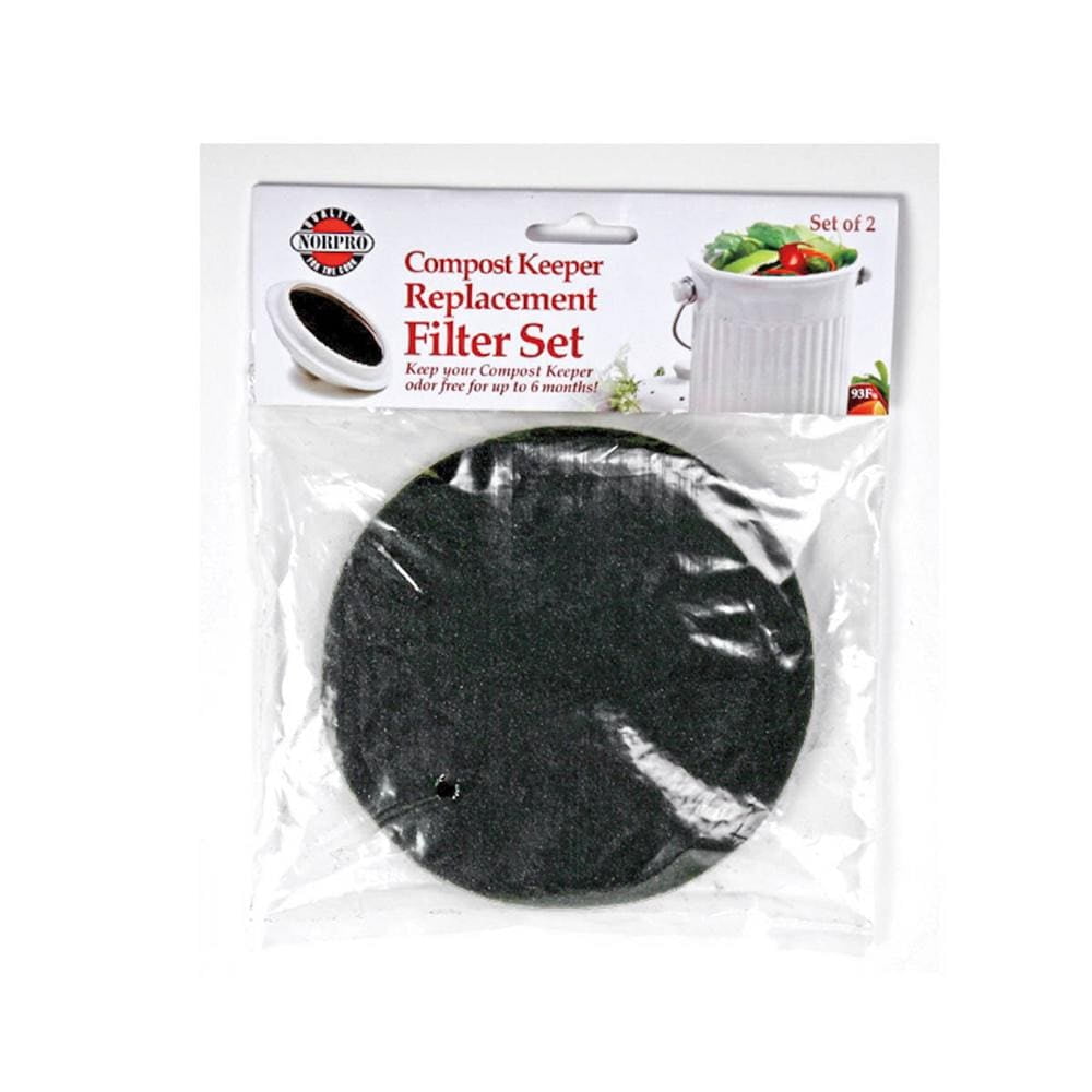Counter Top Ceramic Compost Crock Replacement Filters (2-Pack ...